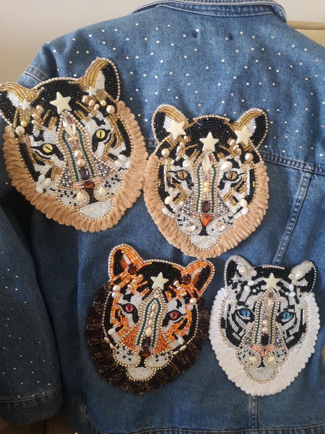 Handmade Tiger Brooch, Embroidery Brooch, Unique Gift for Her, Wildlife ...
