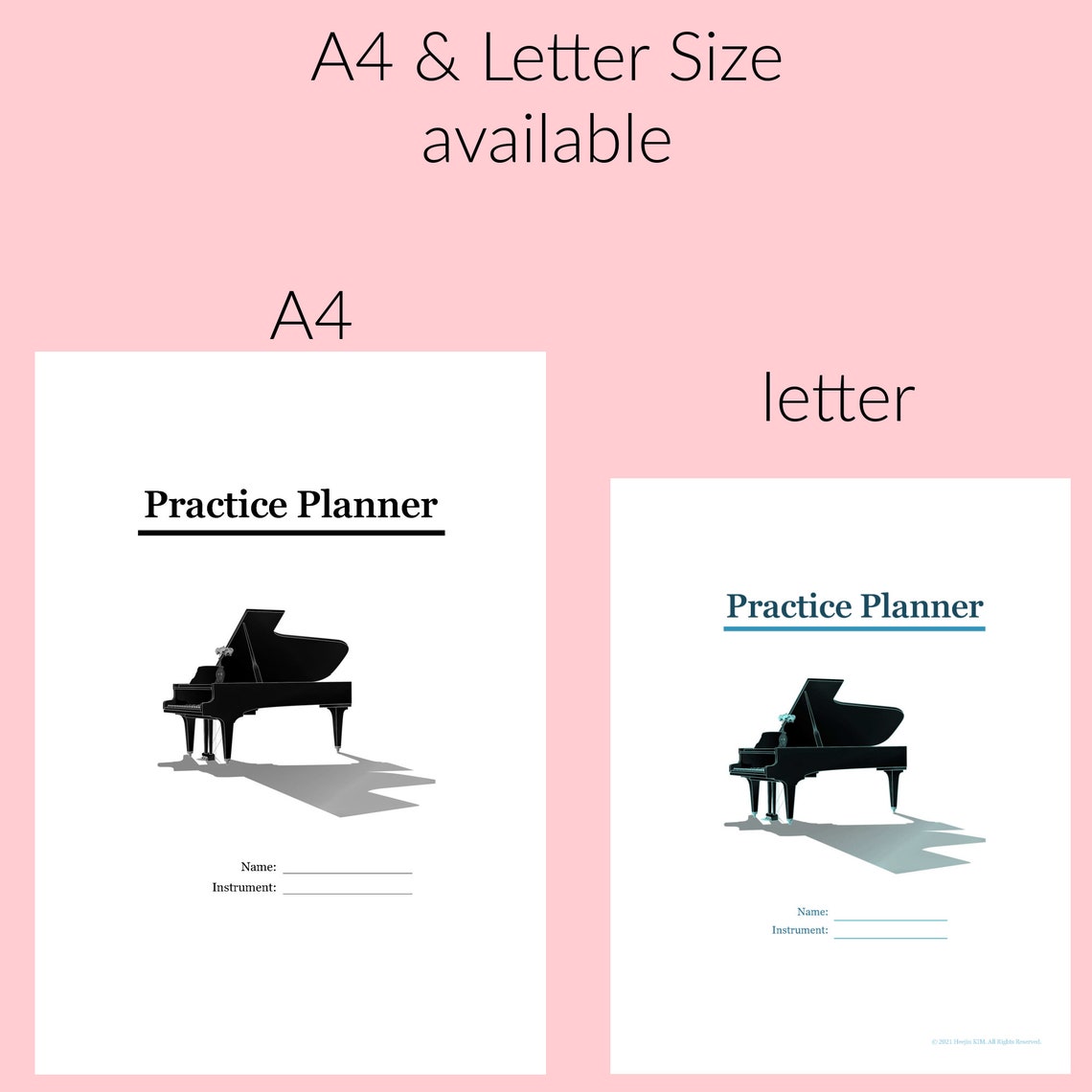 Music Practice Planner Fillable Pdf/printable Checklist/practice Sheet ...
