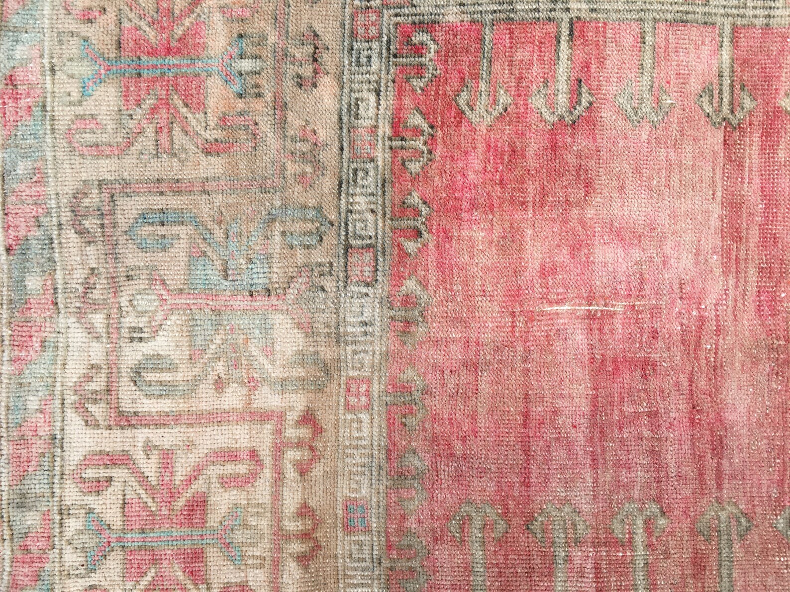 Vintage Turkish Runner RugKitchen RunnerDistressed Oushak | Etsy