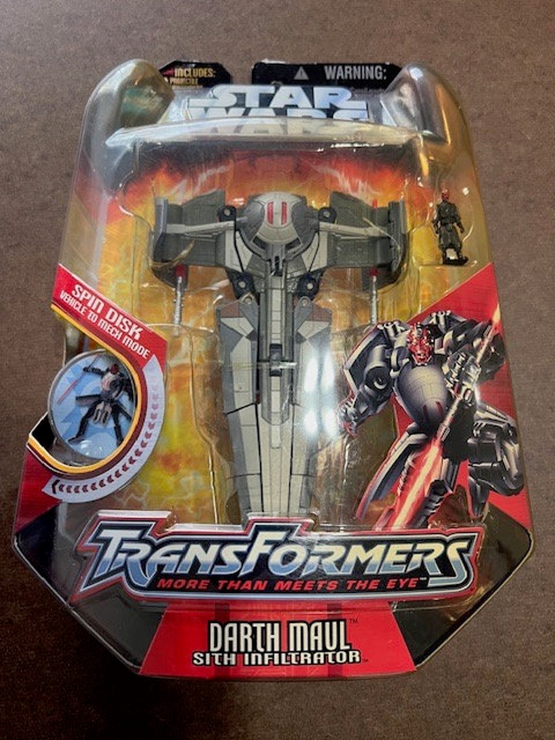 Star Wars Transformer. Darth Maul Sith Infiltrator. Mint Condition ...