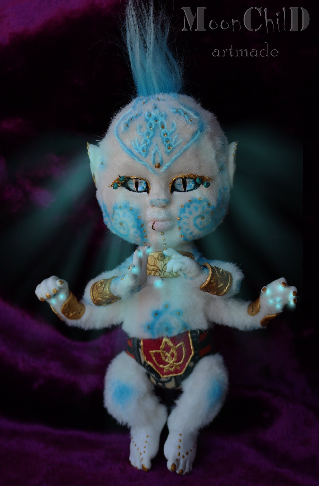 Baby Jinn Djinn 26 Cm Posable Artdoll Humanoid Doll Fantasy - Etsy Canada