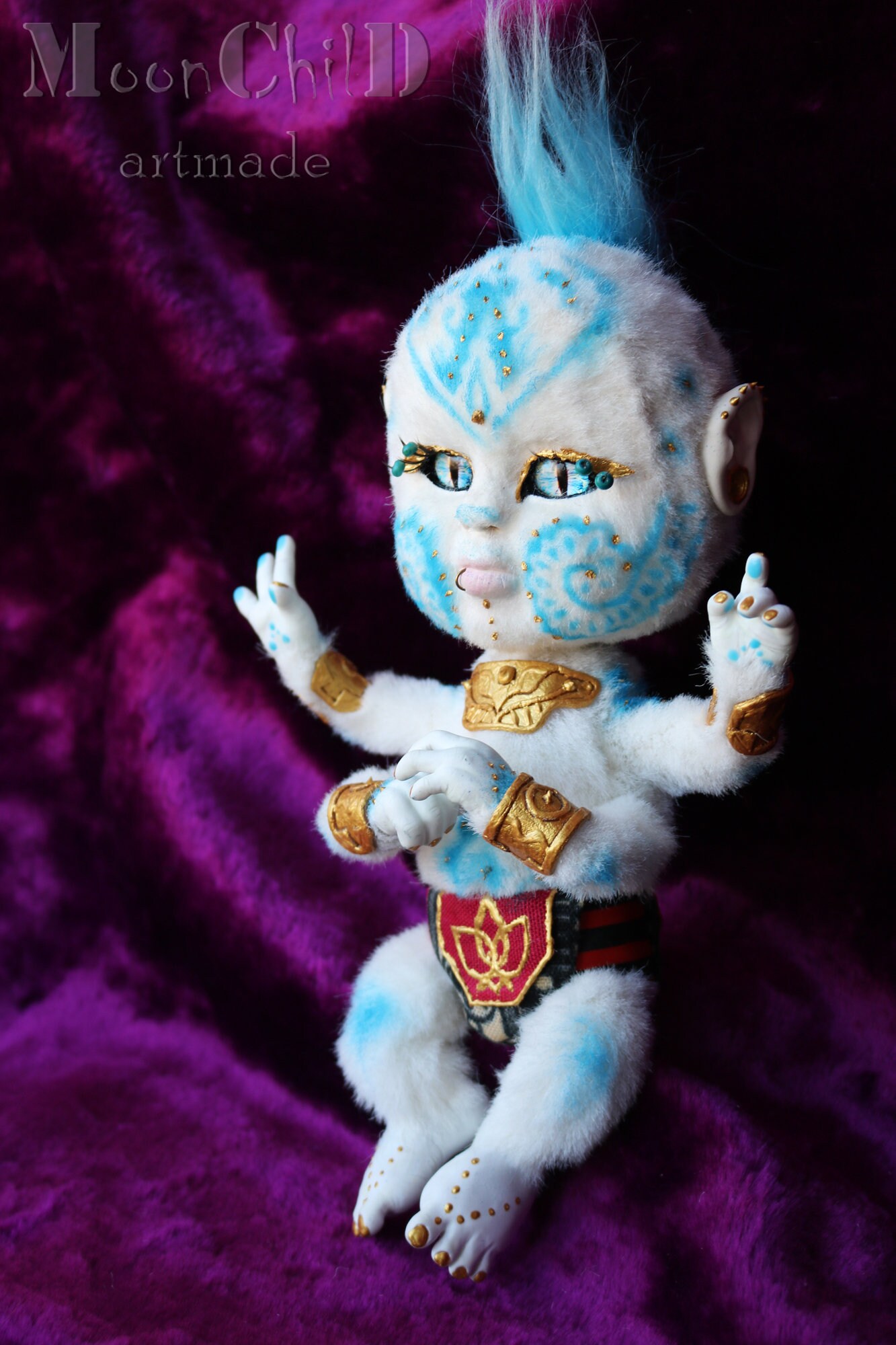 Baby Jinn Djinn 26 Cm Posable Artdoll Humanoid Doll Fantasy - Etsy Canada