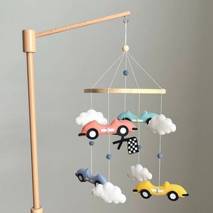 Retro Racing Cars Baby Mobiles Vintage Cars Nursery Mobile Retro Cars ...