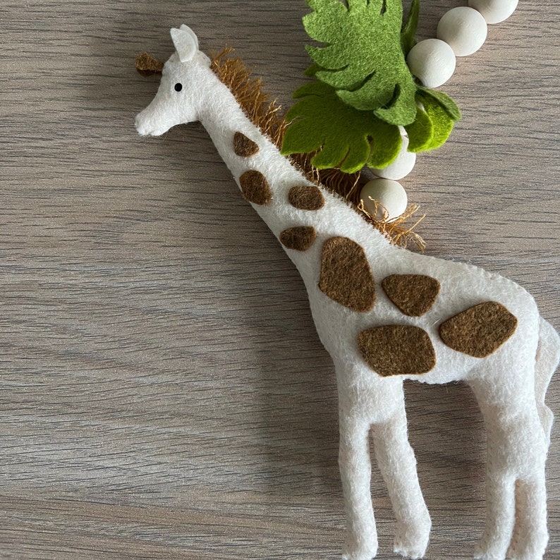Giraffe Stroller Hanger With Wooden Beadssafari Stroller - Etsy