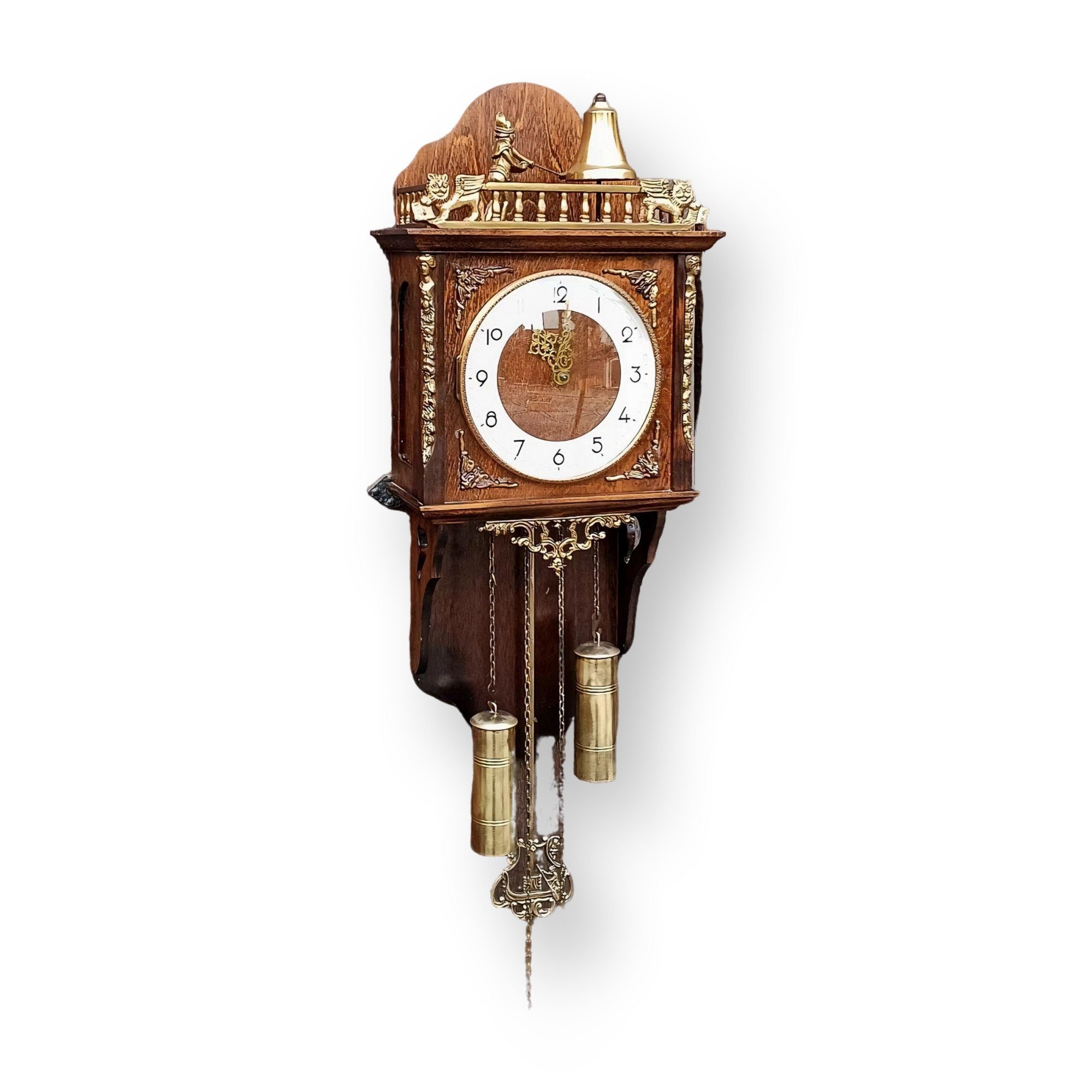 Antique Balcanto Wall Clock | French Made | Elegant Wooden Case | Fully ...