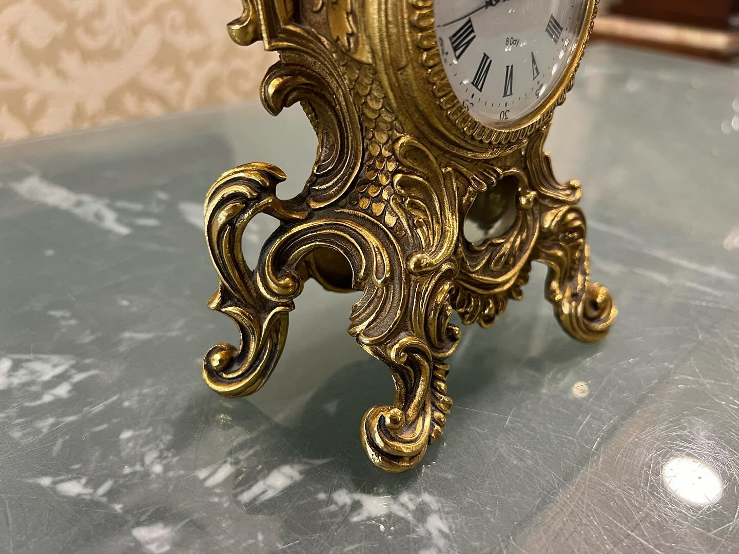 Antique Schmid Brass Pendulum Table Clock | Flawless Condition - Etsy