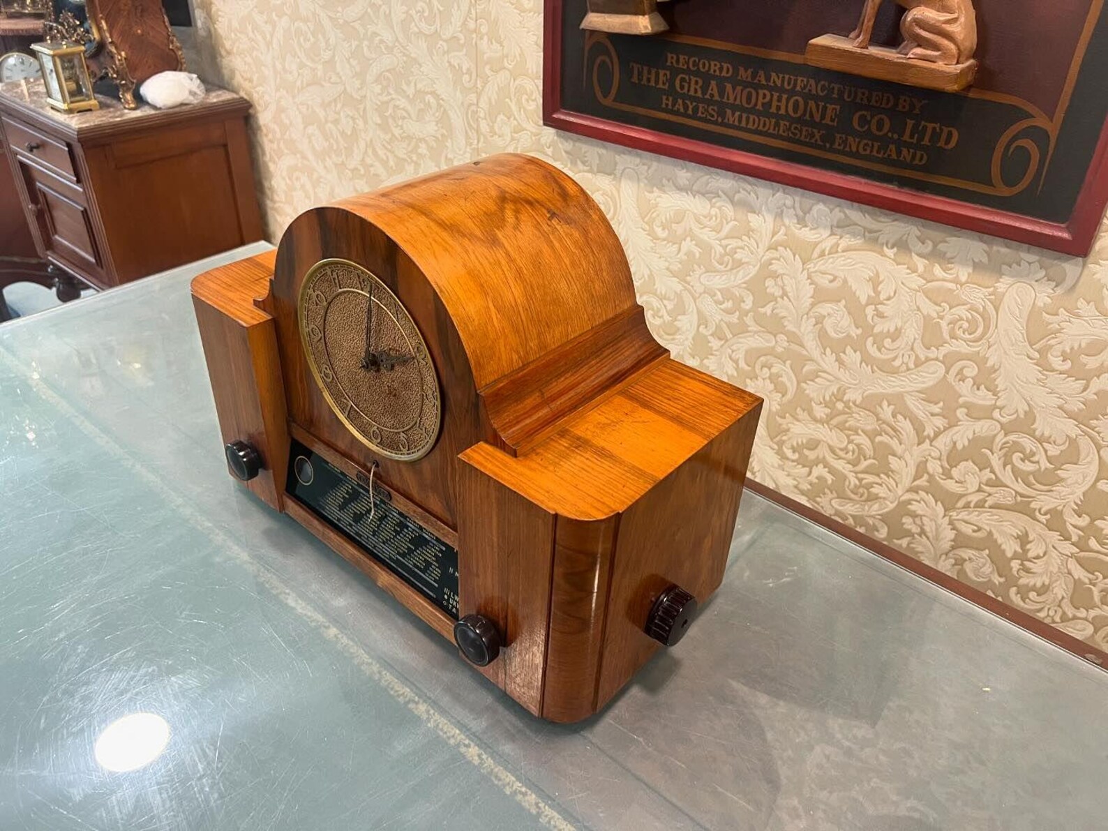 Ultra Rare 1951 German Te Ka De Tube Radio Clock - Antique With FM Kit ...