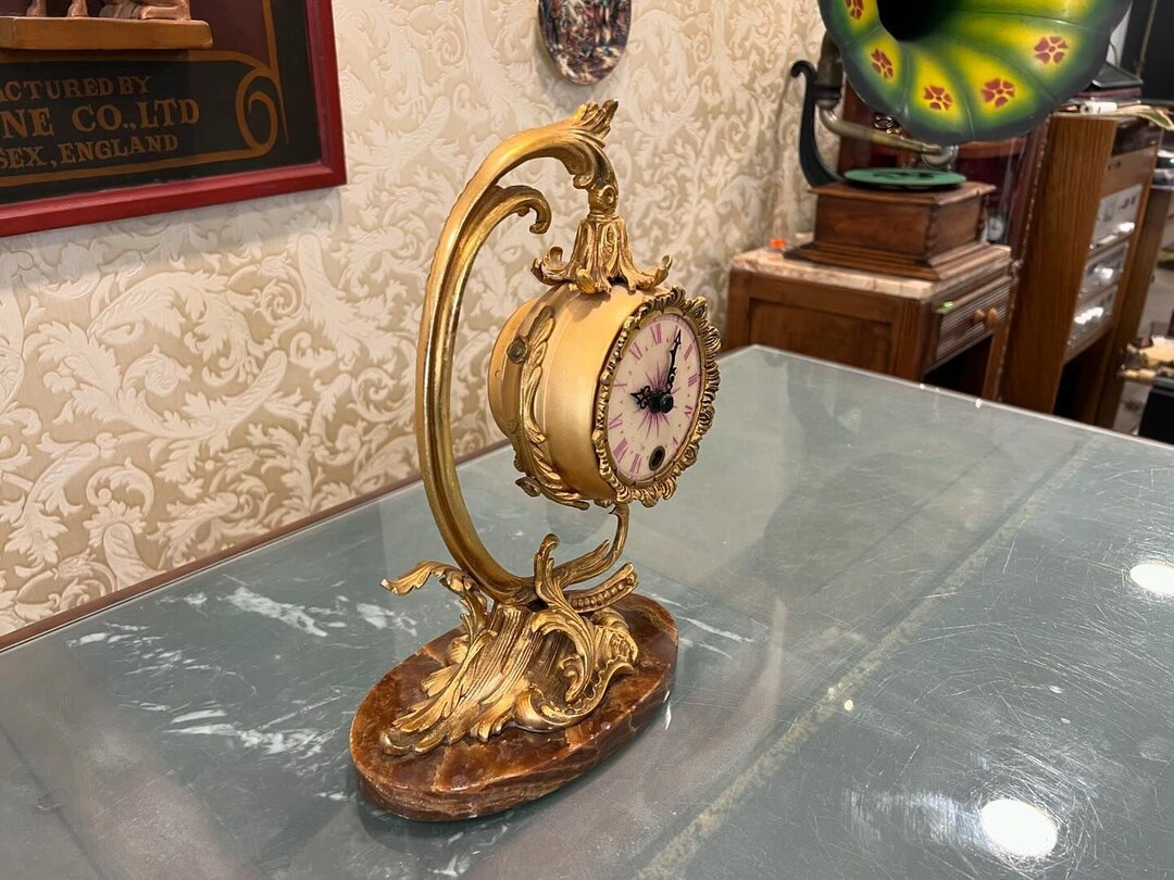 Stunning Italian Bronze Mantel Clock With Exquisite Details - High ...