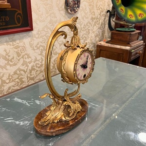 Stunning Italian Bronze Mantel Clock With Exquisite Details - High ...
