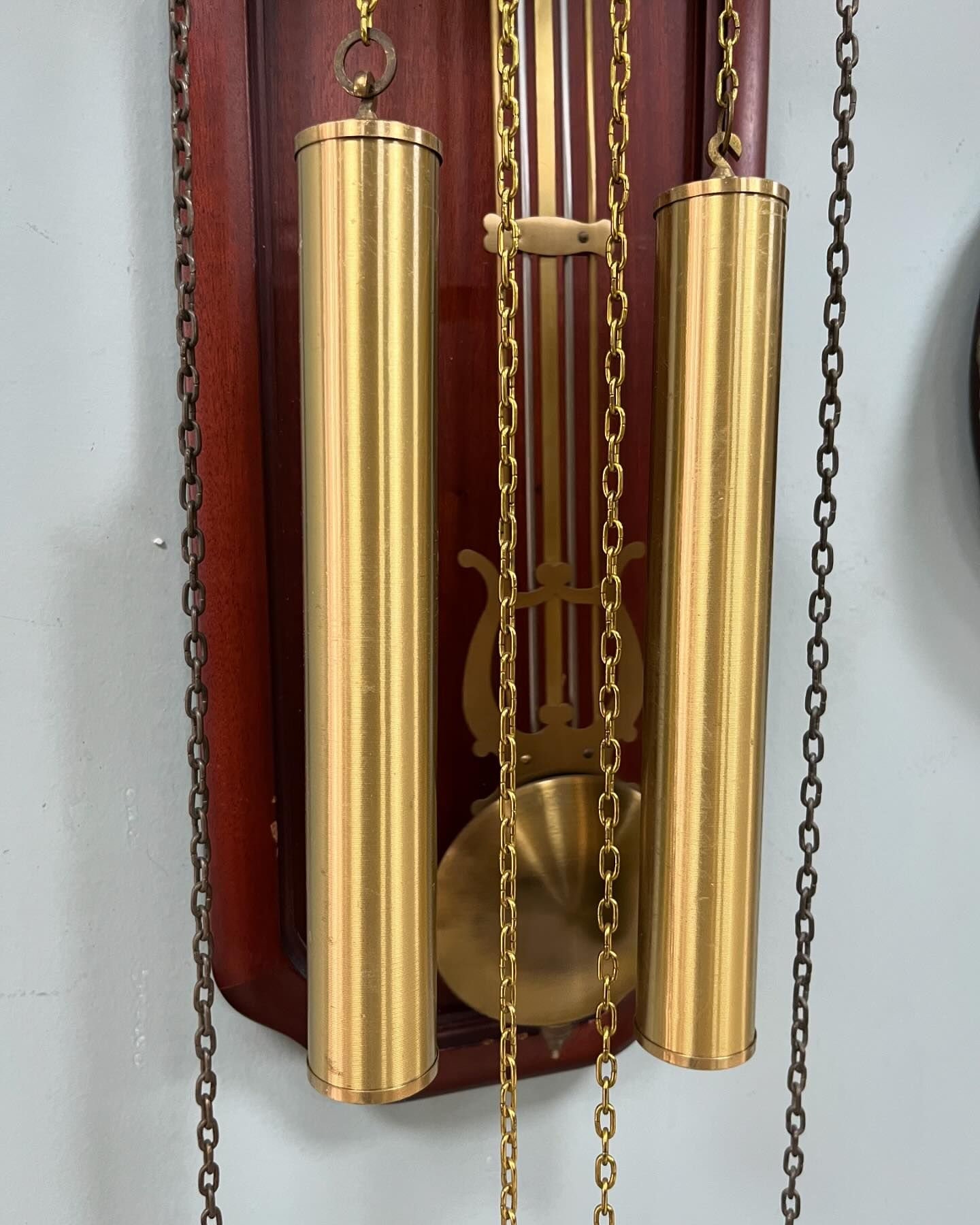 Antique German Wall Clock With Chain Wind and Gong Chime | 80x27 Cm ...