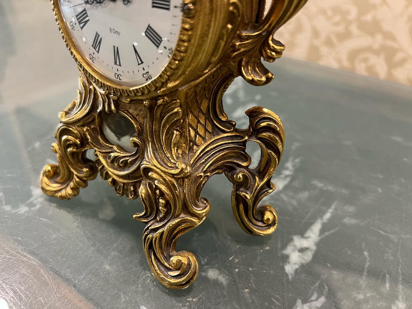 Antique Schmid Brass Pendulum Table Clock | Flawless Condition - Etsy