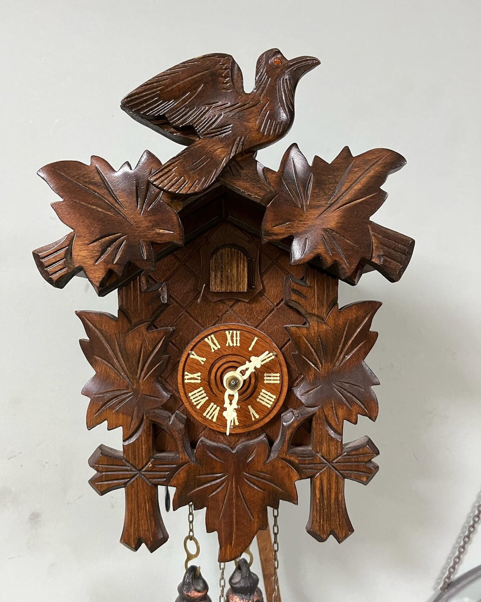 Antique Cuckoo Clock With Wind-up Mechanism and Wooden Case | 22x17 Cm ...