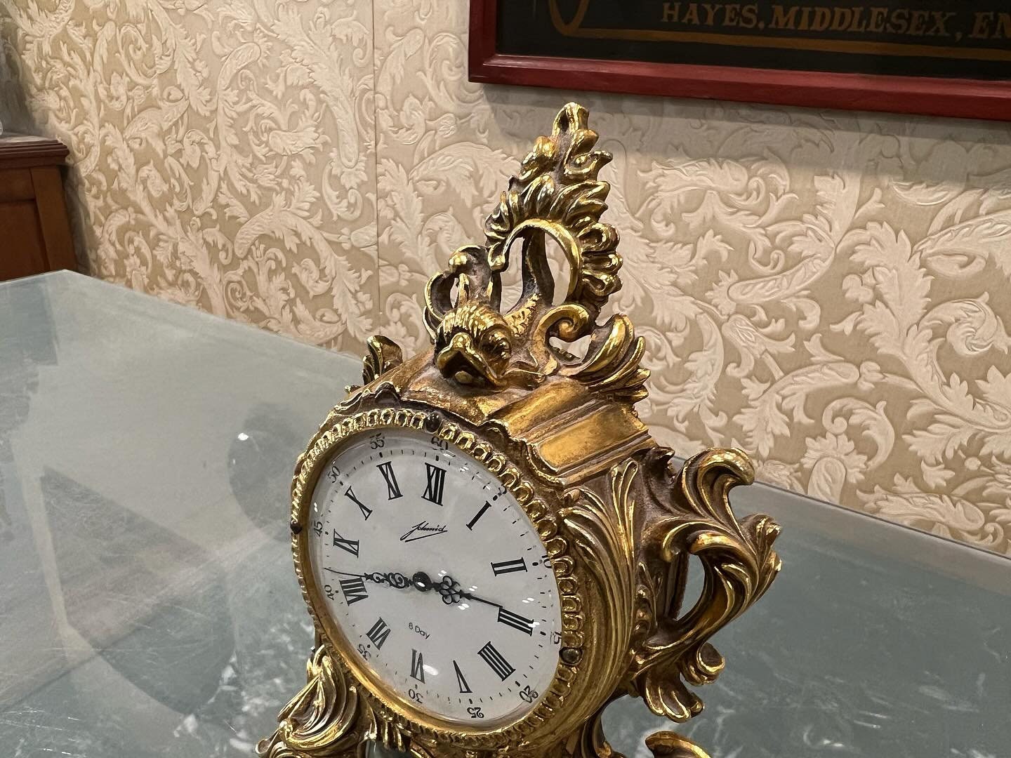 Antique Schmid Brass Pendulum Table Clock | Flawless Condition - Etsy
