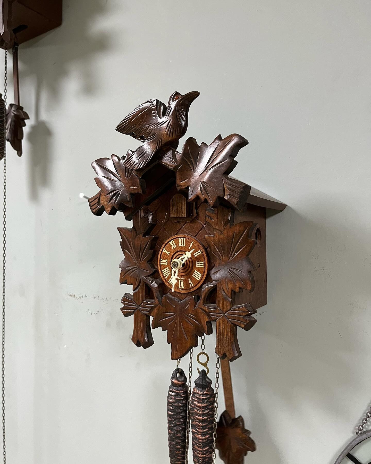 Antique Cuckoo Clock With Wind-up Mechanism and Wooden Case | 22x17 Cm ...