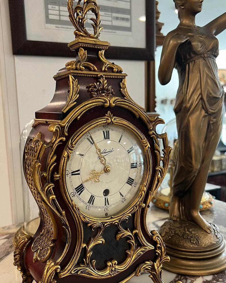 Collectible!! Antique Schmid Large Table Clock | Fully Functional ...