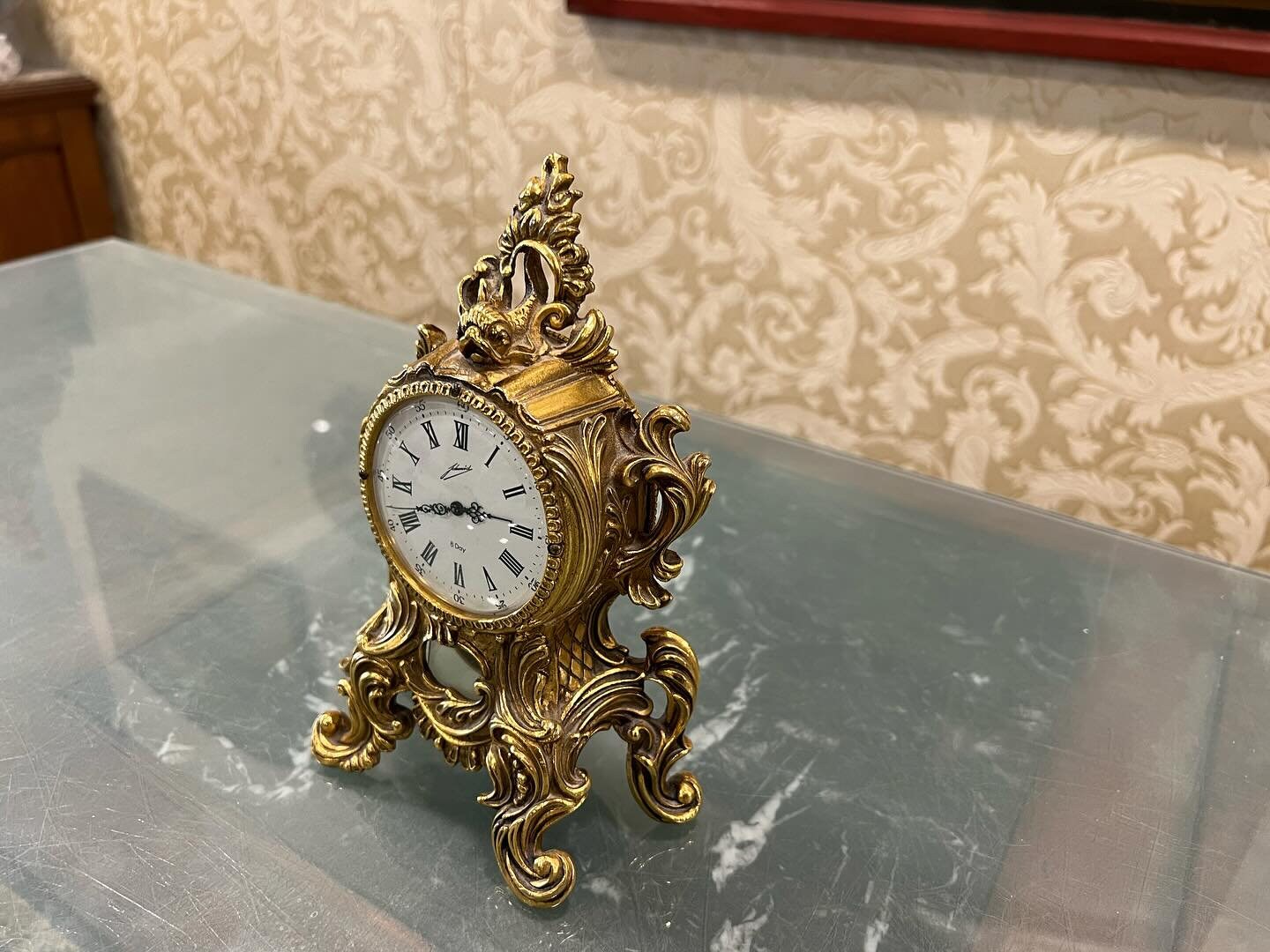 Antique Schmid Brass Pendulum Table Clock | Flawless Condition - Etsy