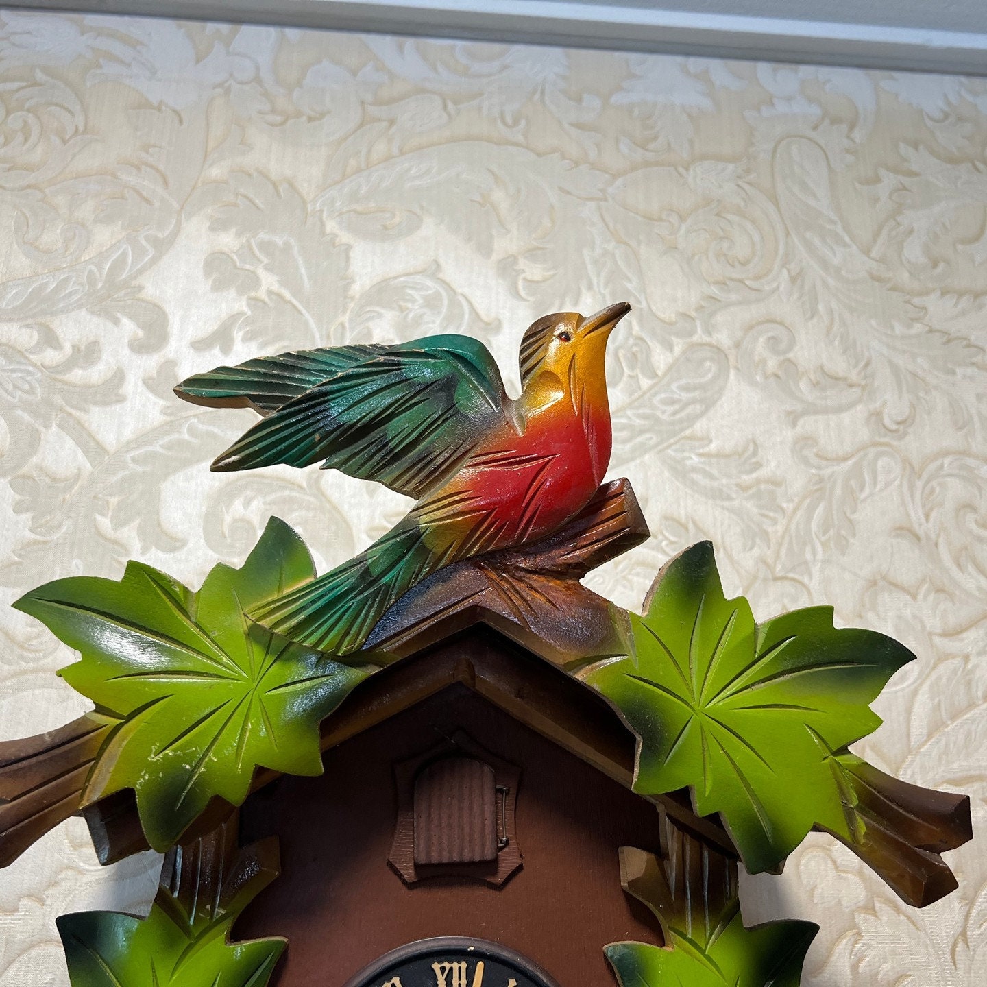 Charming German Cuckoo Clock With Moving Birds - High Condition, Fully ...