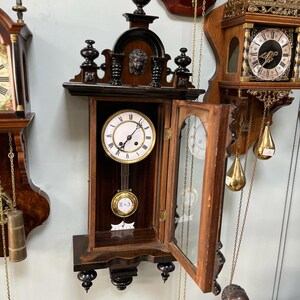 Antique Wall Clock With Wind-up Mechanism and Gong Chime | 80x35 Cm ...