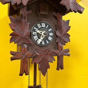 Antique German Cuckoo Clock With Wooden Case | 27x20 Cm | Collectible ...