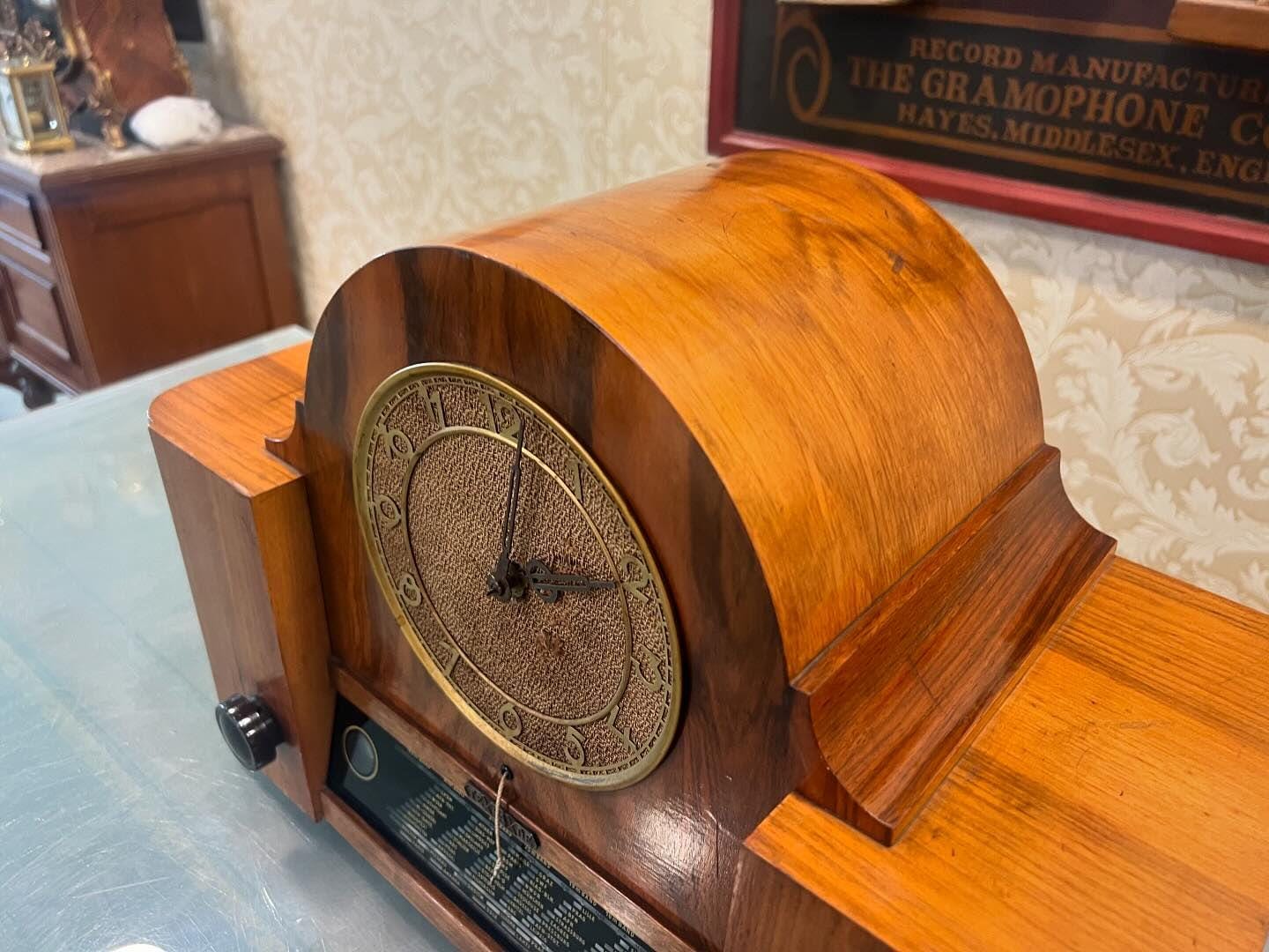 Ultra Rare 1951 German Te Ka De Tube Radio Clock - Antique With FM Kit ...