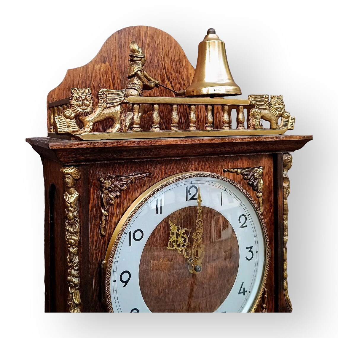 Antique Balcanto Wall Clock French Made Elegant Wooden Case Fully ...