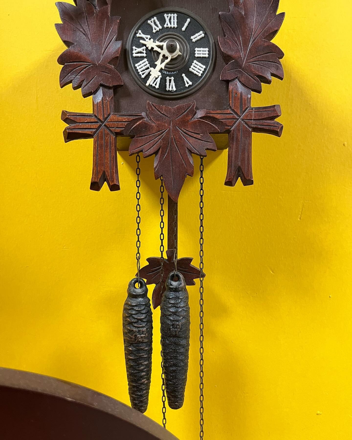 Antique German Cuckoo Clock With Wooden Case | 27x20 Cm | Collectible ...