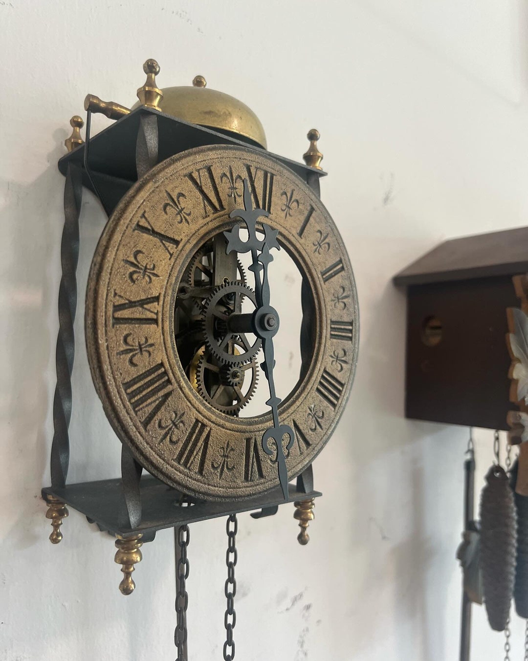 Collectible!! Antique German Skeleton Clock | Flawless Condition - Etsy