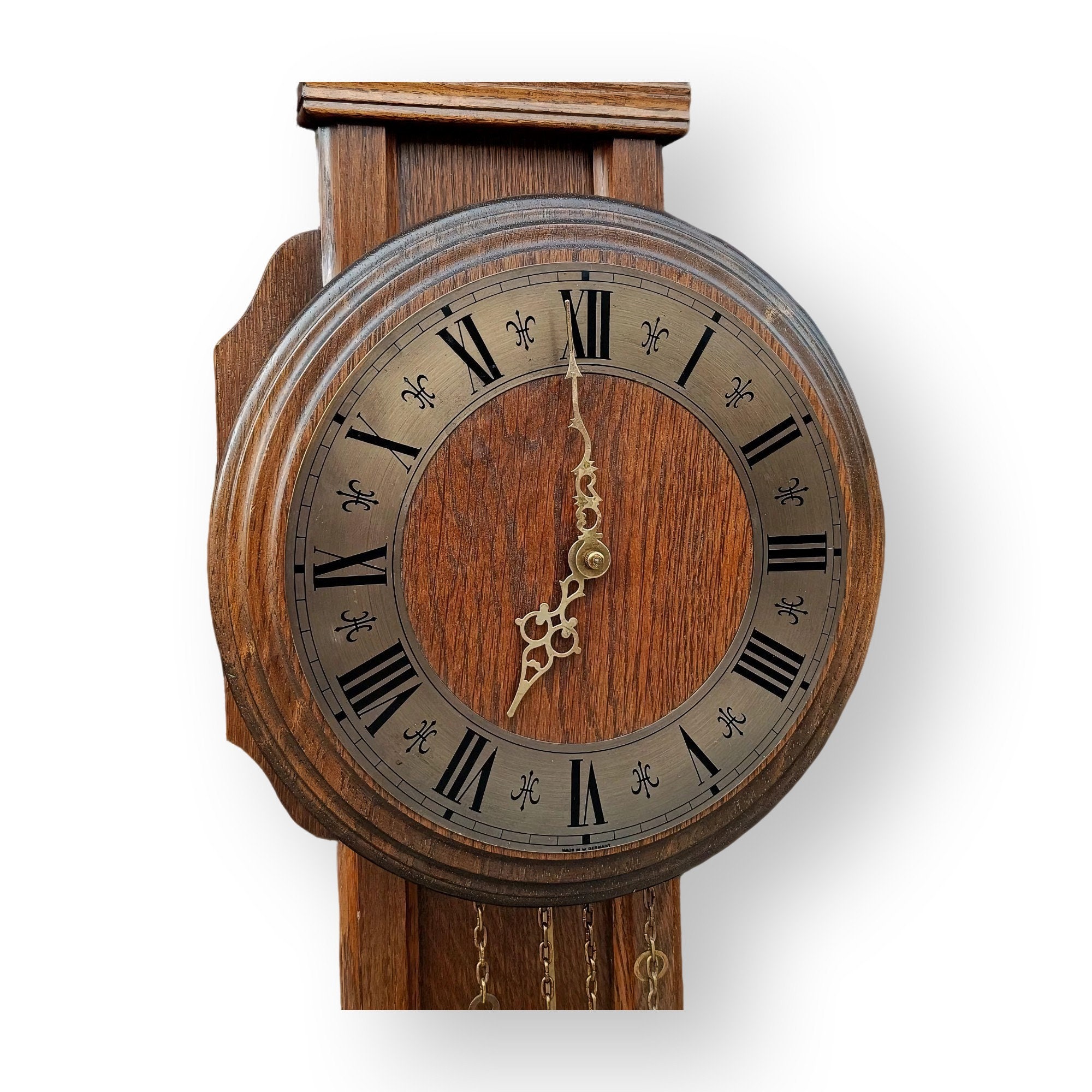Antique Tempus Fugit Wall Clock | 1960s | German Made | Dual Weight Winding Mechanism | Fully ...