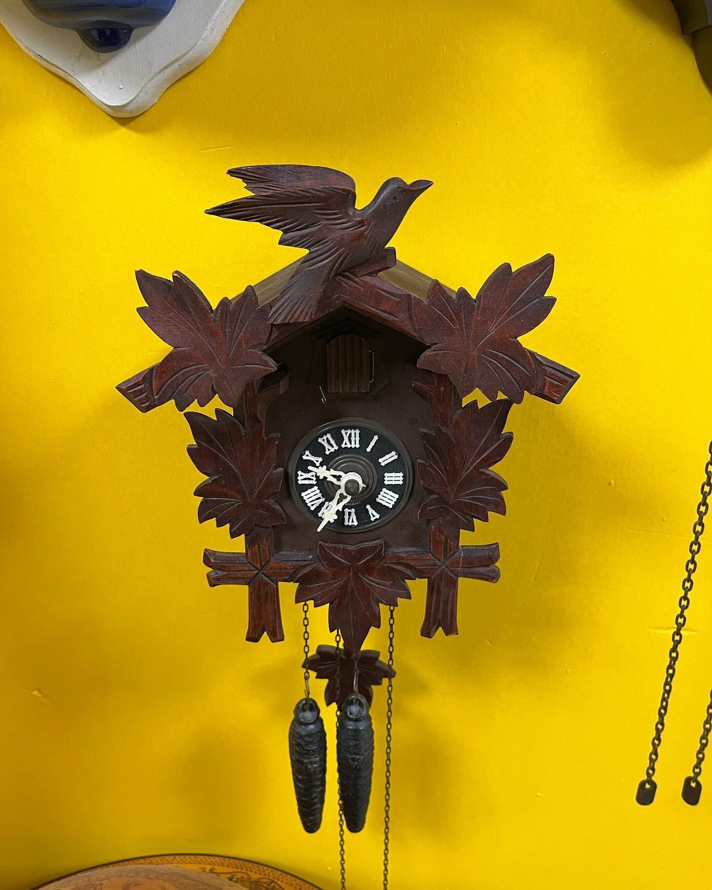 Antique German Cuckoo Clock With Wooden Case | 27x20 Cm | Collectible ...