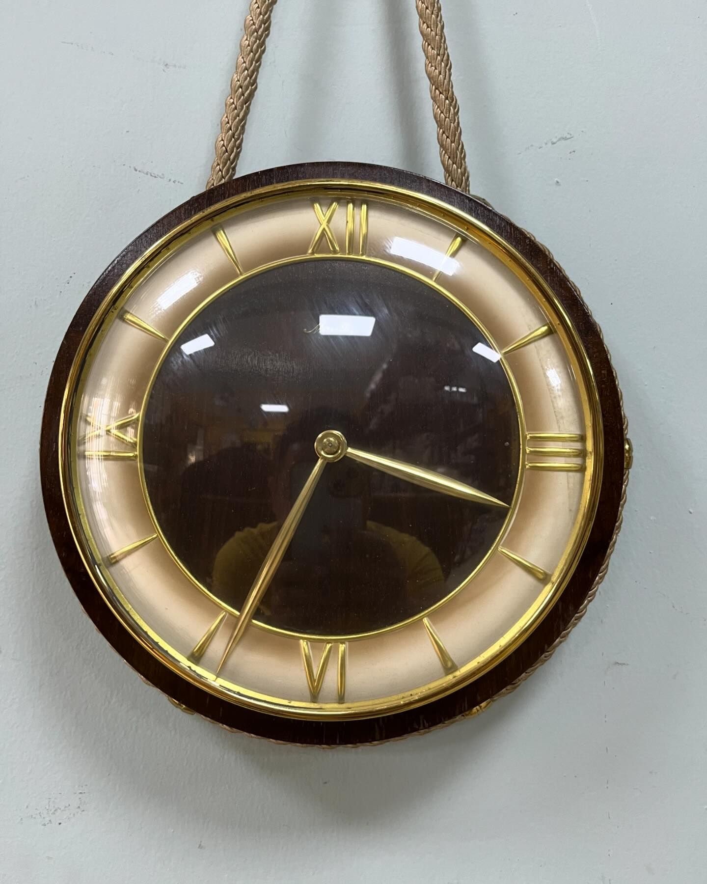 Antique German Wall Clock With Chain Wind and Gong Chime | 80x27 Cm ...