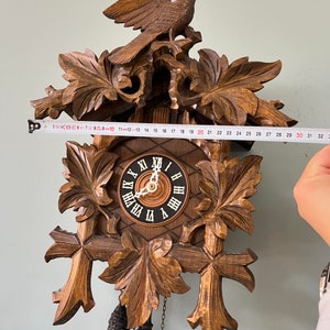 Antique Cuckoo Clock With Wind-up Mechanism and Wooden Case | 38x30 Cm ...