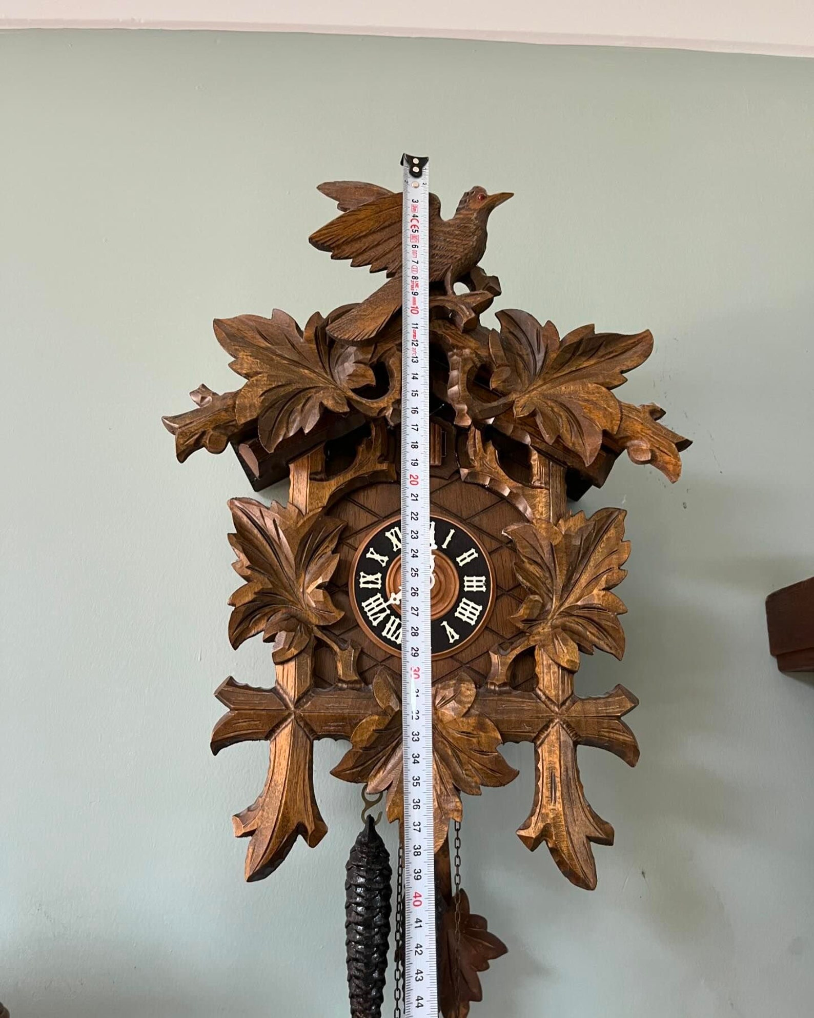 Antique Cuckoo Clock With Wind-up Mechanism and Wooden Case | 38x30 Cm ...