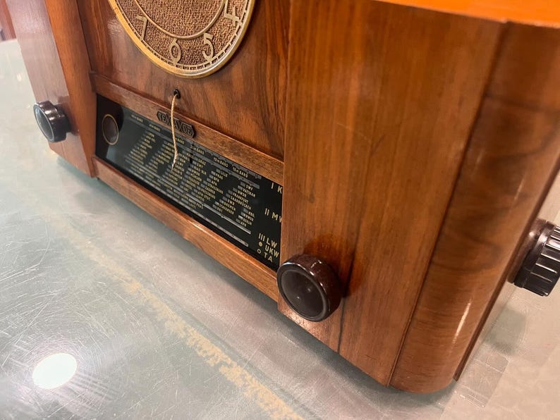 Ultra Rare 1951 German Te Ka De Tube Radio Clock - Antique With FM Kit ...