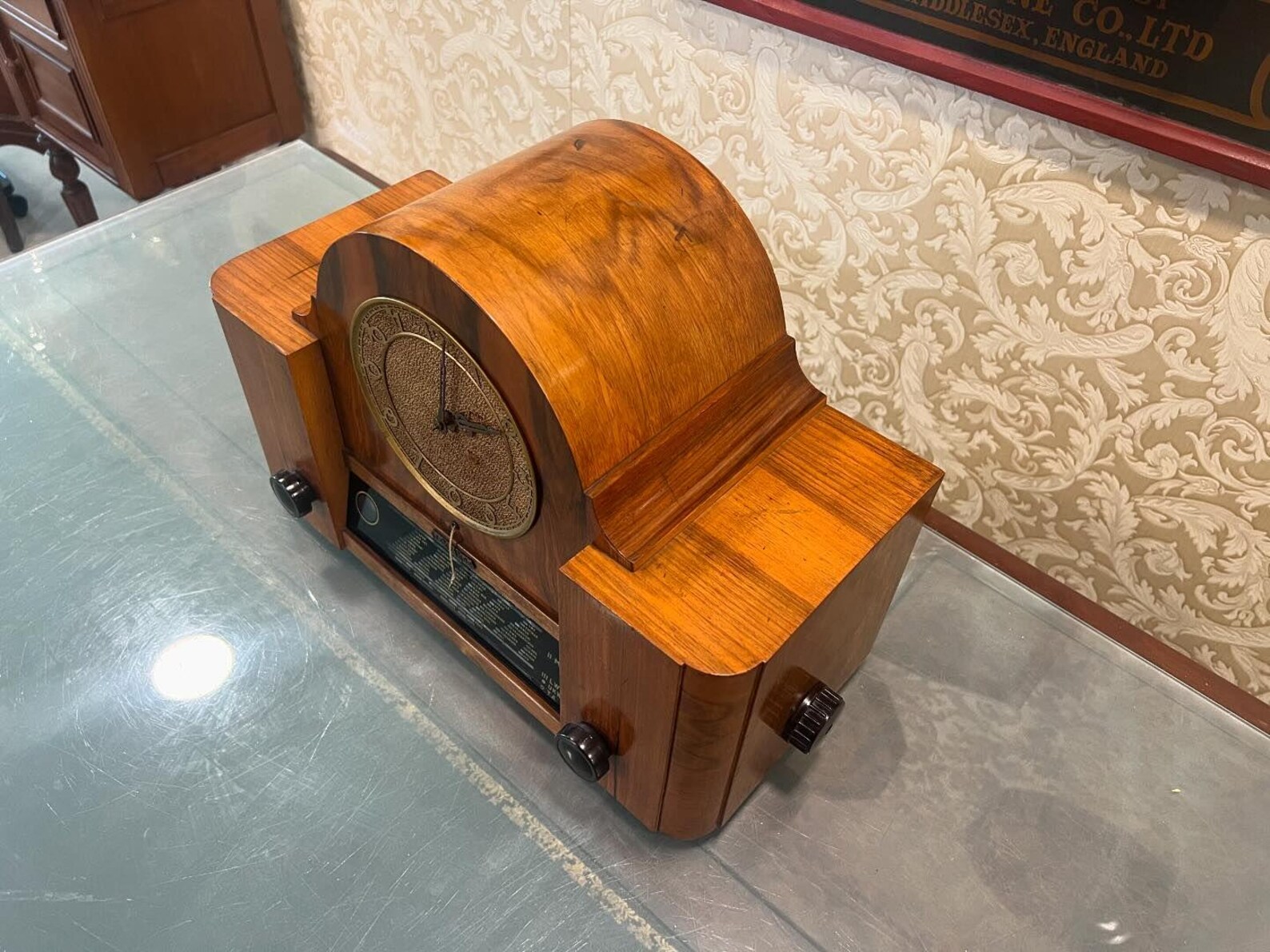 Ultra Rare 1951 German Te Ka De Tube Radio Clock - Antique With FM Kit ...