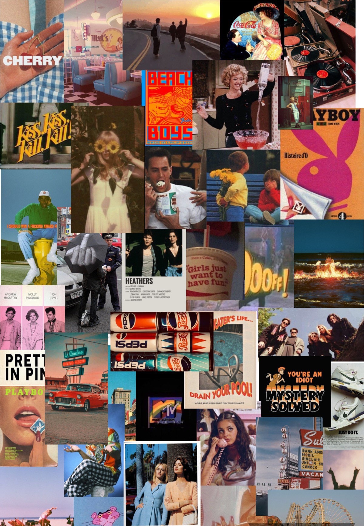 80s 50pc Wall Collage Kit! Aesthetic, 80s, Mtv, Trendy, Vintage, Retro ...