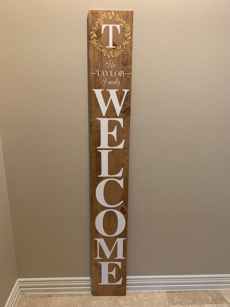 6ft Welcome Front Porch Sign - Etsy