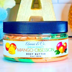 Mango Shea Whipped Body Butter: Organic Natural Skincare - Etsy