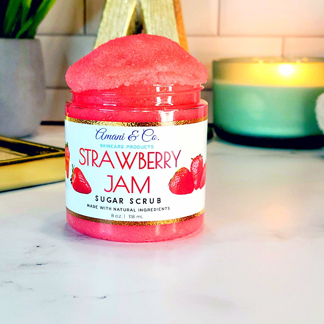 Strawberry Sugar Scrub Body Scrub Exfoliating Scrub | Etsy
