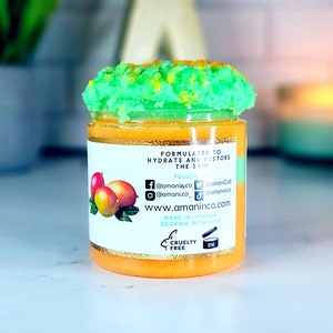 Mango Sugar Scrub | Body Scrub | Exfoliating Scrub | Handmade Body ...