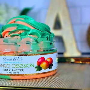 Mango Shea Whipped Body Butter: Organic Natural Skincare - Etsy