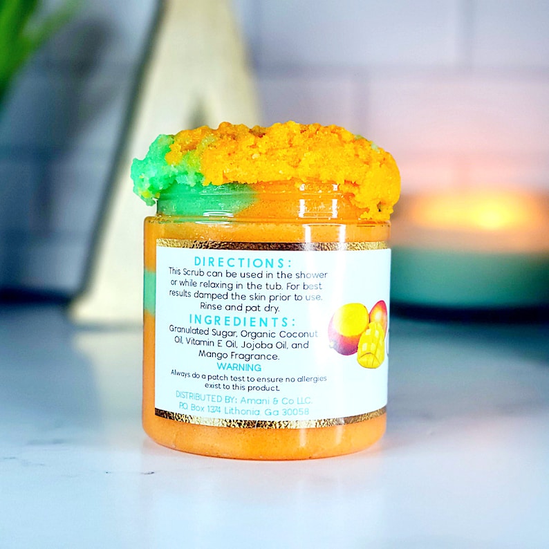 Mango Sugar Scrub Body Scrub Exfoliating Scrub Handmade | Etsy