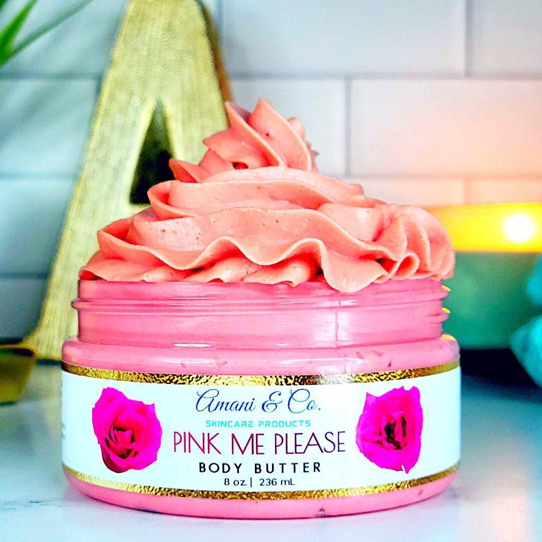 Pink Sugar Shea Body Butter | Whipped Body Butter | Organic Body Butter ...