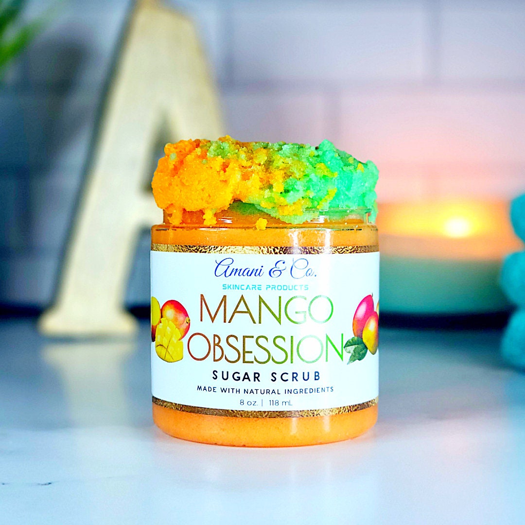 Mango Sugar Scrub | Body Scrub | Exfoliating Scrub | Handmade Body ...