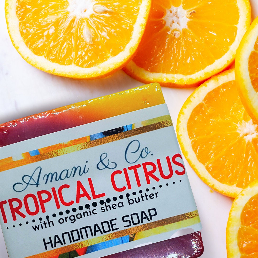 Tropical Citrus Handmade Soap Shea Butter Soap Natural | Etsy