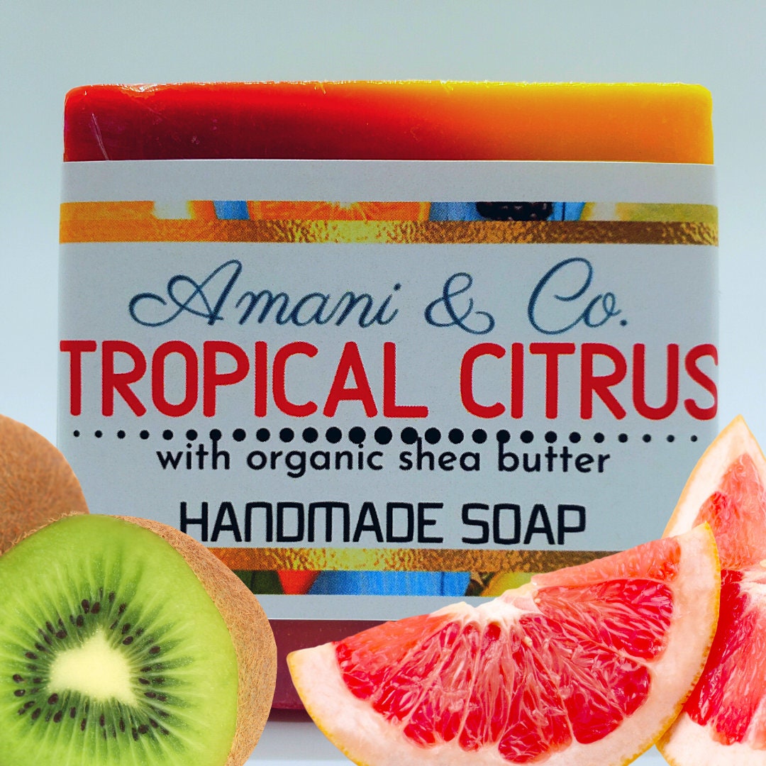 Tropical Citrus Handmade Soap Shea Butter Soap Natural | Etsy