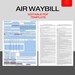 Air Waybill Template | AWB | Air Cargo Document | Editable PDF | All-in ...