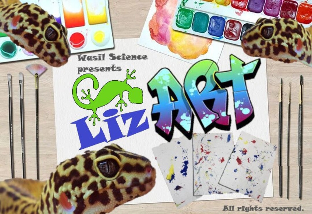 Liz-art Original Lizard Art on Mini Canvas - Etsy