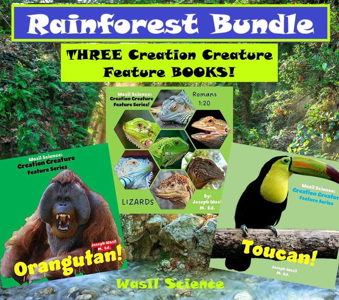 Rainforest Book Bundle by Wasil Science - Etsy