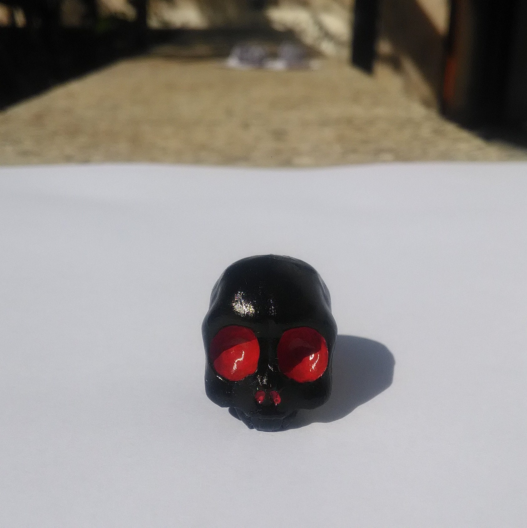 Mini Skull Halloween Miniature 3D Print Hand Painted Gotic Cartoon Cute ...