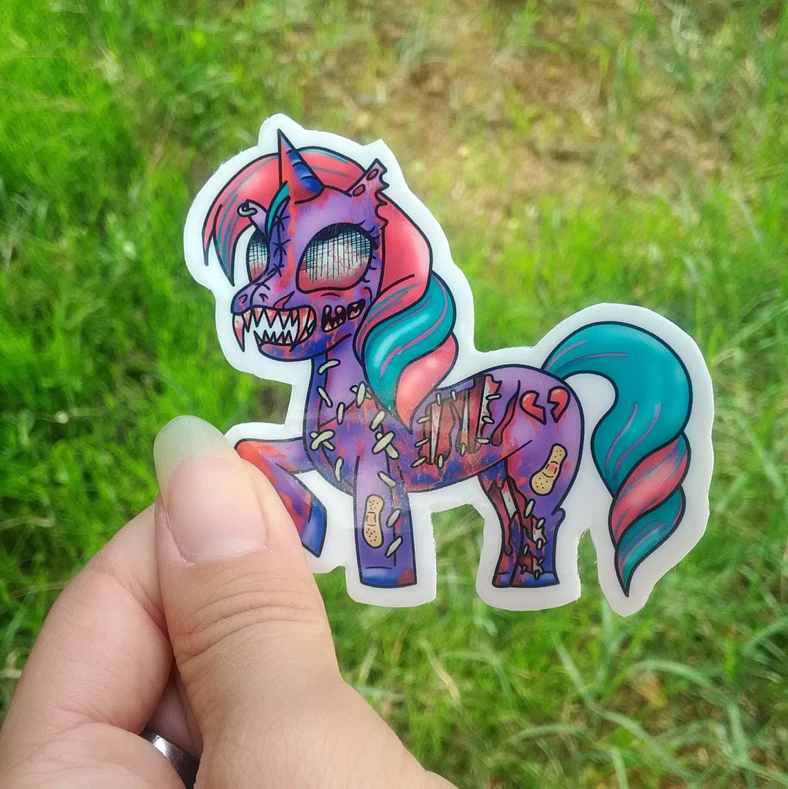 Sticker PVC Laminated Zombie Pony My Little Pony Cartoon | Etsy